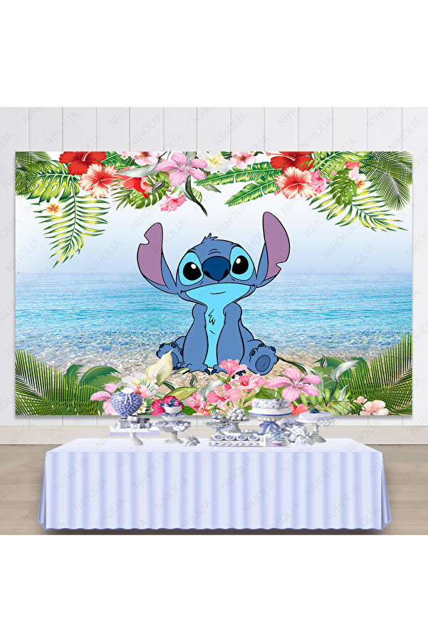 DİSNEY Disney Lilo Stitch Backdrop Photography Kids Boy Girl Birthday ...