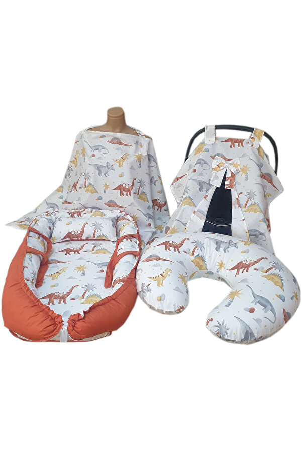 Yuar Baby 100% Cotton 4 Piece Babynest Set - Trendyol