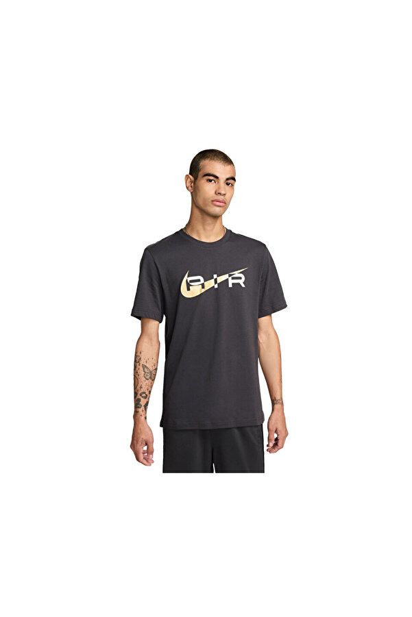 Nike Men's Black Graphic T-Shirt M Nsw Sw Air Fn7704-070 Casual - Trendyol