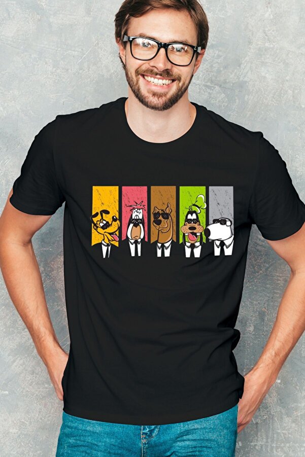 AEMİ Scooby Doo Pluto Droopy Gufi Snoopy Imprimat Tricou oversize cu ...