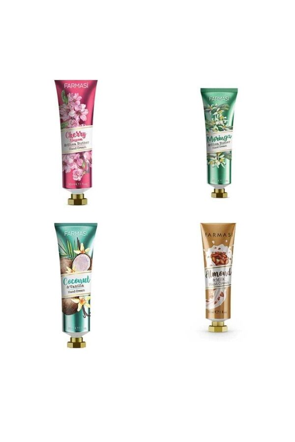Farmasi Set of 4 Cherry Blossom - Moringa - Coconut Vanilla - Almond ...