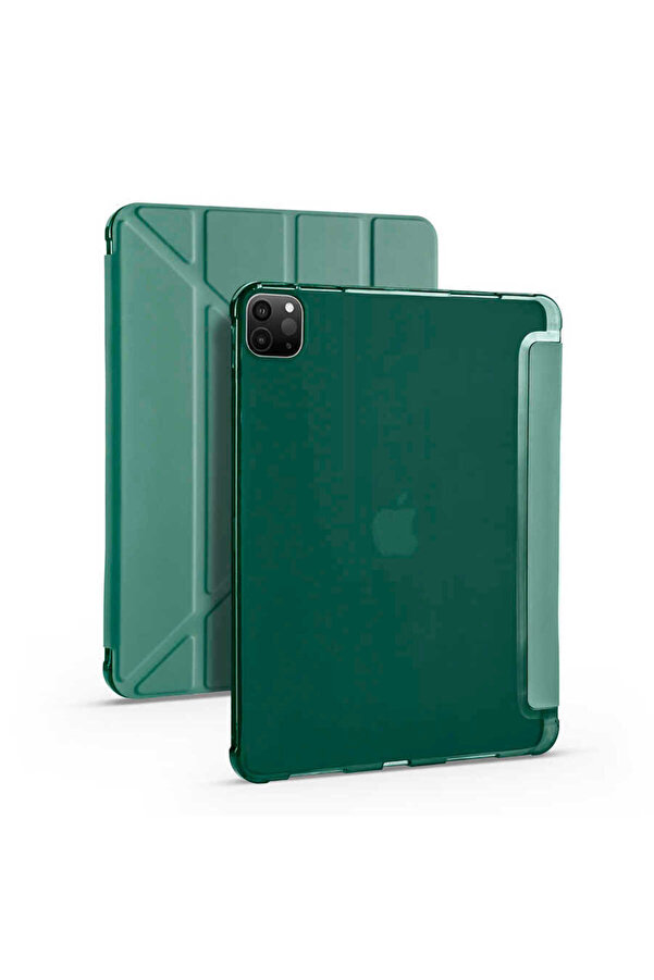 Enci store Apple iPad Pro 12.9 2022 M2 - Tri Foldable Dark Green Tablet ...