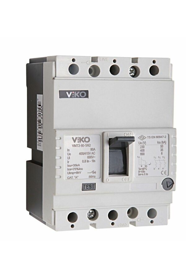 Viko 3x125 Ampere 35ka Thermal Adjustable 87 125a Compact Switch Vmt2 ...
