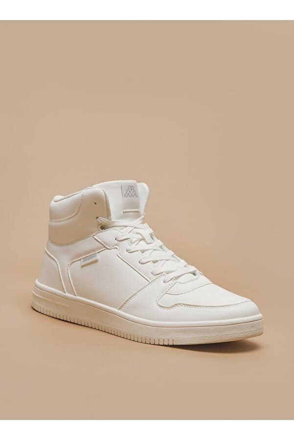 Kappa Men's Lace-Up High Top Sneakers- Trendyol