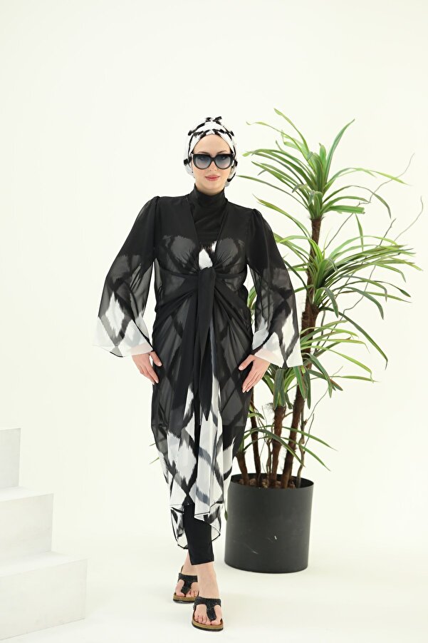 NS Tasarım Tesettür Mayo Laura Baklava Design Hijab Pareo - 252- Trendyol