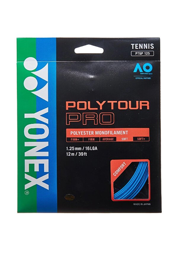 Yonex Poly Tour Pro 125 - 12m Blue Single String Package - Trendyol