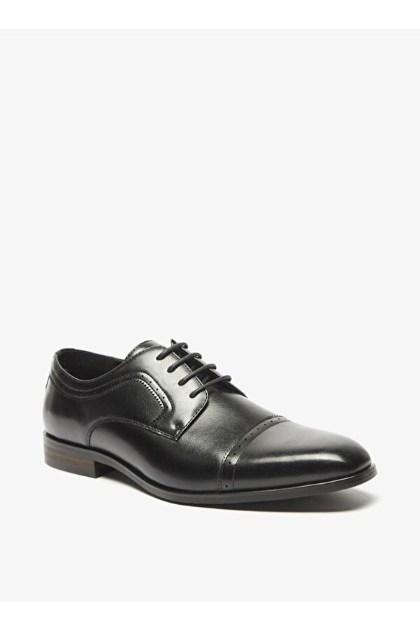 LBL by Shoexpress Solid Derby Shoes with Lace-Up Closure- Trendyol