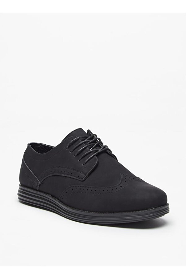 LBL by Shoexpress Perforated Derby Shoes with Lace-Up Closure - Trendyol