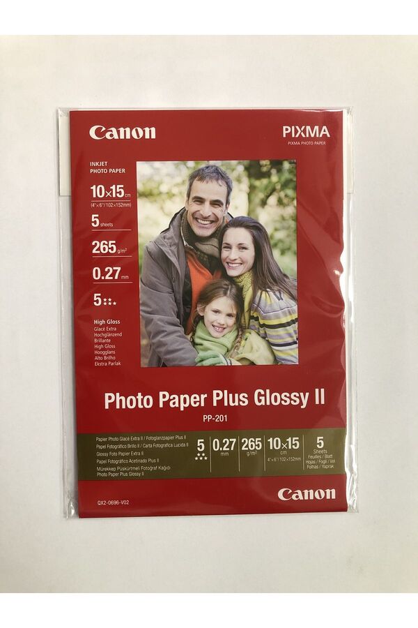 Canon Pp-201 Glossy Photo Paper - 10x15 Glossy, 50 Sheet Album Gift ...