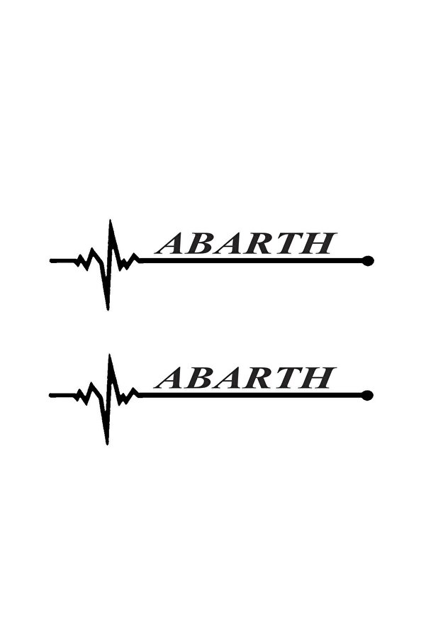 Kıvırcıkyoga Pulse Rhythm Auto Glass Sticker Abarth 30 X 8 CM - Trendyol