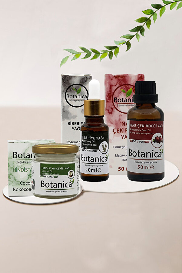 botanica Brightening Skin Care Set - Coconut Oil, Rosemary Pomegranate ...