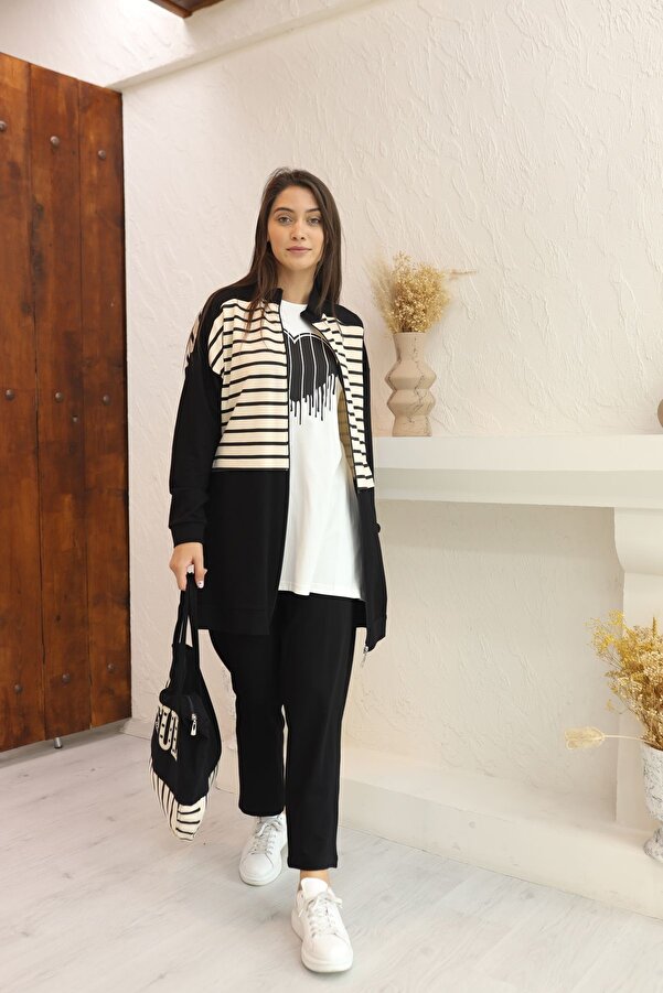 KardelenButik Modest Tracksuit Set - Black - Regular fit - Trendyol