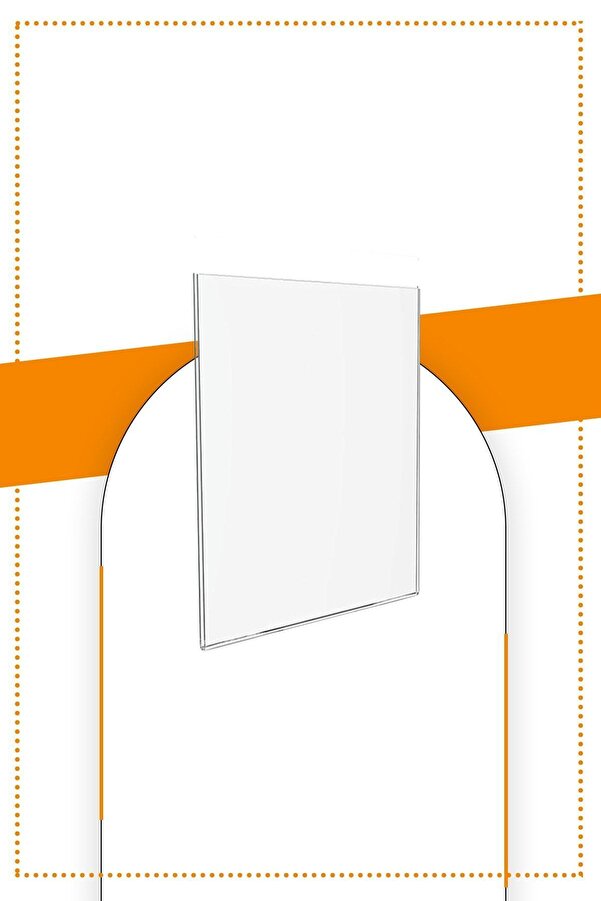 Etias Reklam A4 U Type Vertical Table - Pack of 50 2.8 Mm Transparent ...