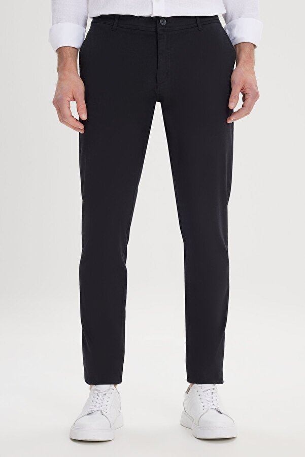 AC&Co / Altınyıldız Classics Black Slim Fit Men's Chino Pants - Side ...