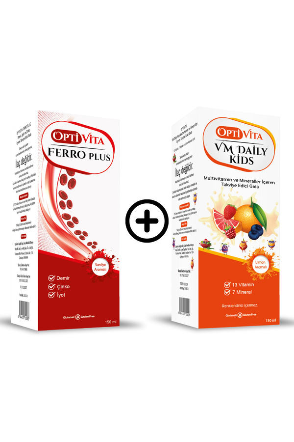 Optivita Set of 2: Iron and Multivitamin Syrup - Optivita Ferro Plus ...