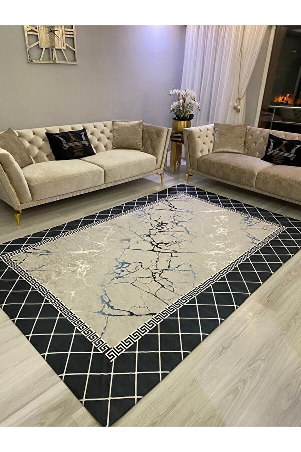 LİMAY Velvet Fabric Carpet Cover - Sponge Free, Elastic and Washable ...