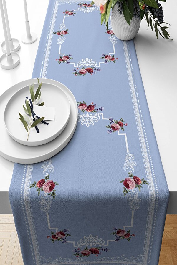 Pelangi Blue Non-stay Belly runner for LivinG room and Kitchen ...