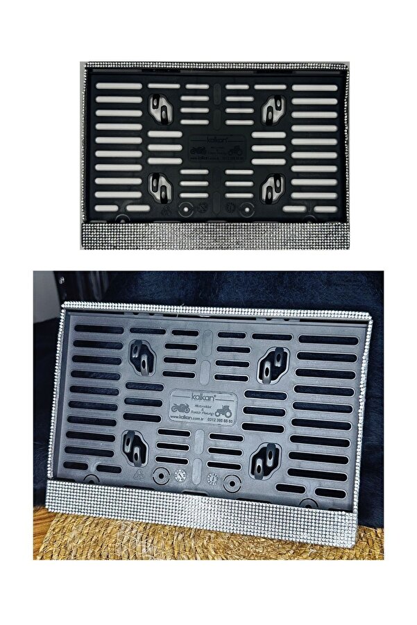 Oasis Life 1 Piece Electric Compatible Stoned Motorcycle License Plate ...