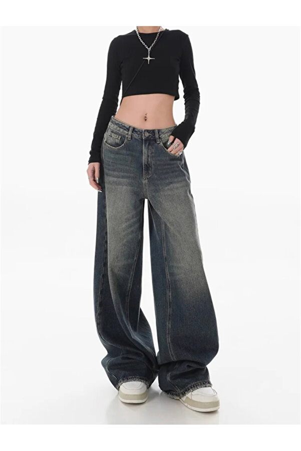 DEEFWEAR Y2K uniszex táskás Jean nadrág - Vintage Design - Trendyol
