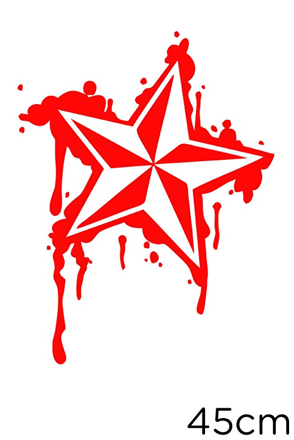 MIGNATIS 45 cm Red Army Soldier Star Sticker - Melting and Splashing ...