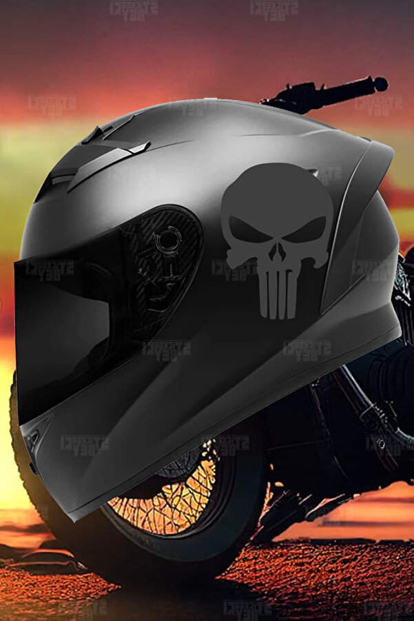 STİCKERCI BEY Motor Armour Helmet Skull - Accessory Sticker Set - Trendyol