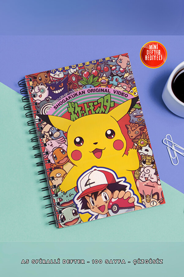 SevindirenŞeyler Pokemon Pikachu Ash A5 - Caiet de planificare din ...