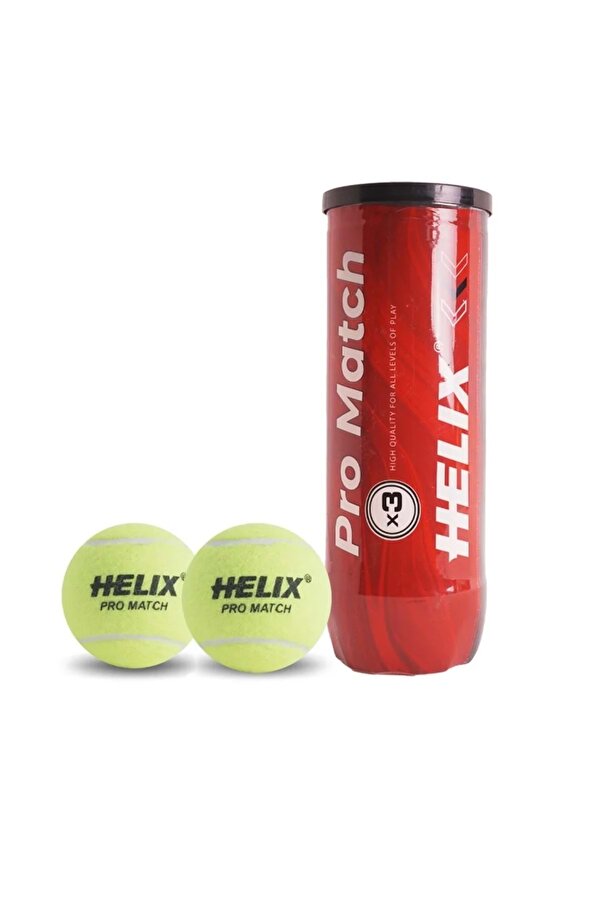 Helix Helix Pro Match TN-100 - 3-Piece Vacuum Tennis Ball Set- Trendyol