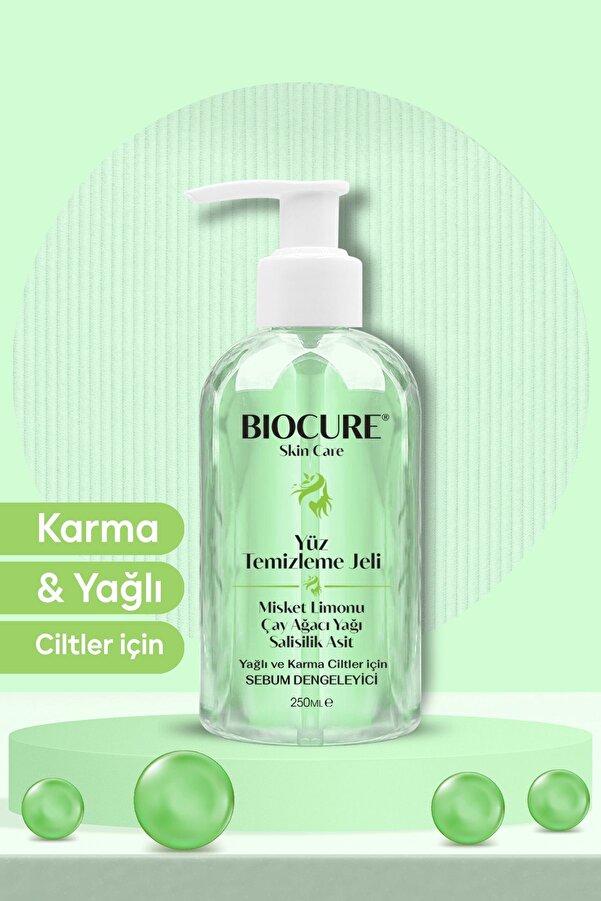 Biocure Facial Cleansing Gel Deep Cleansing Salicylic Acid for ...
