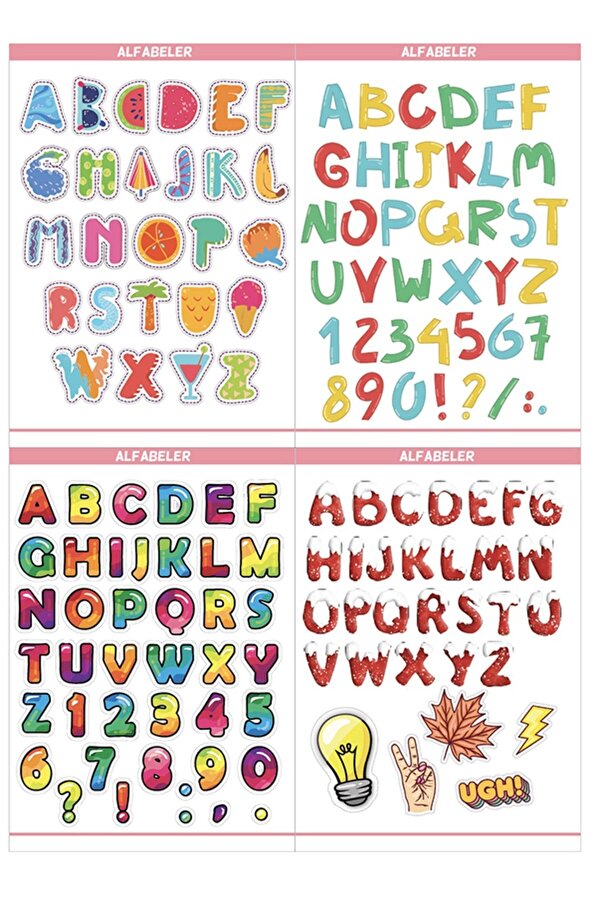 Letbil Reklam 135 PiEcEs of OpaquE PapEr StickEr - Educational LabEls ...