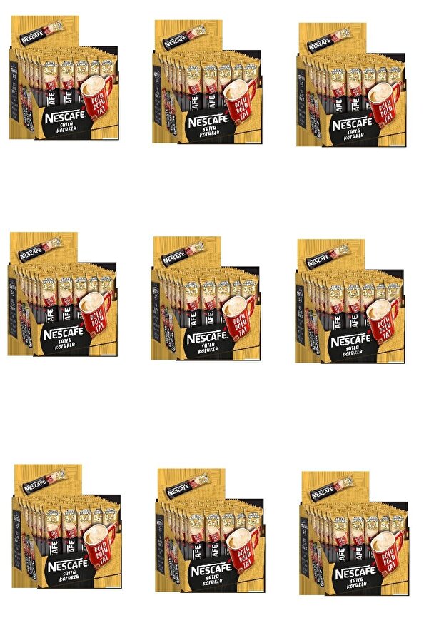 Nescafe 3 in 1 Instant Coffee with Milk Foam 48 Pieces 864 Gr X 9 ...