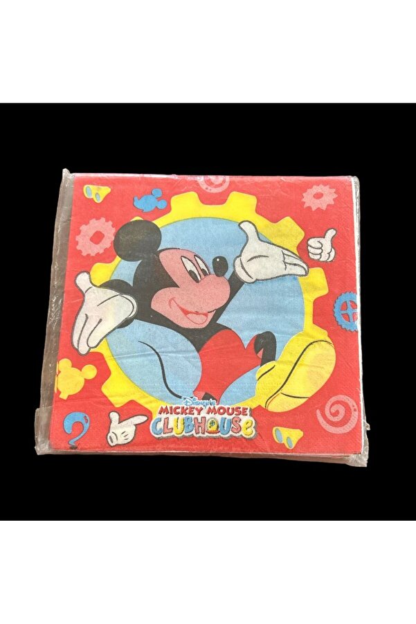 partideyince Mickey Mouse Napkin - 20 Pieces Birthday Concept, 33x33 Cm ...