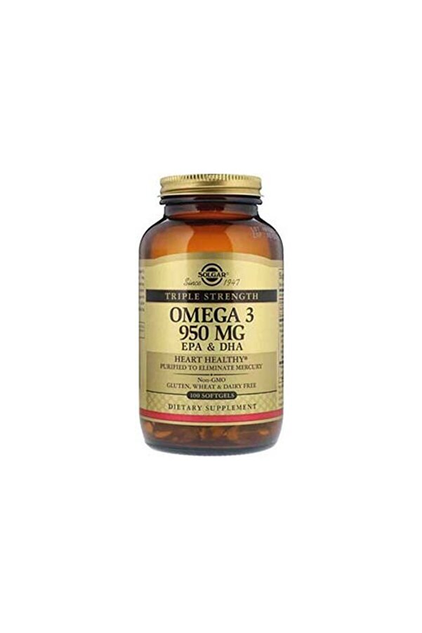 Solgar Triple Strength Omega-3 950 Mg 100 Softgels - Trendyol