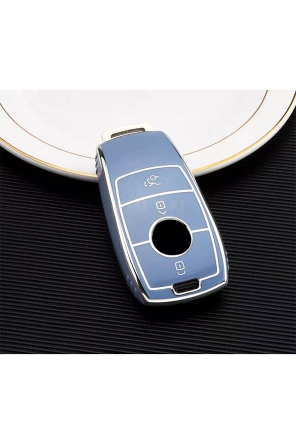 AYZ GARAGE Mercedes-benz Tpu Material Blue Key Case - Trendyol
