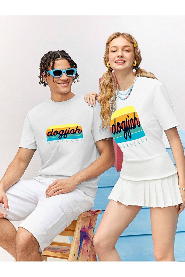 DogFish Y2k Cali Surf Camp Printed White T-Shirt Combination - Outdoor ...