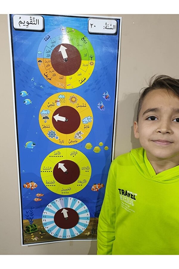EĞLENCELİ SINIF Arabic Calendar with Wheel - Trendyol