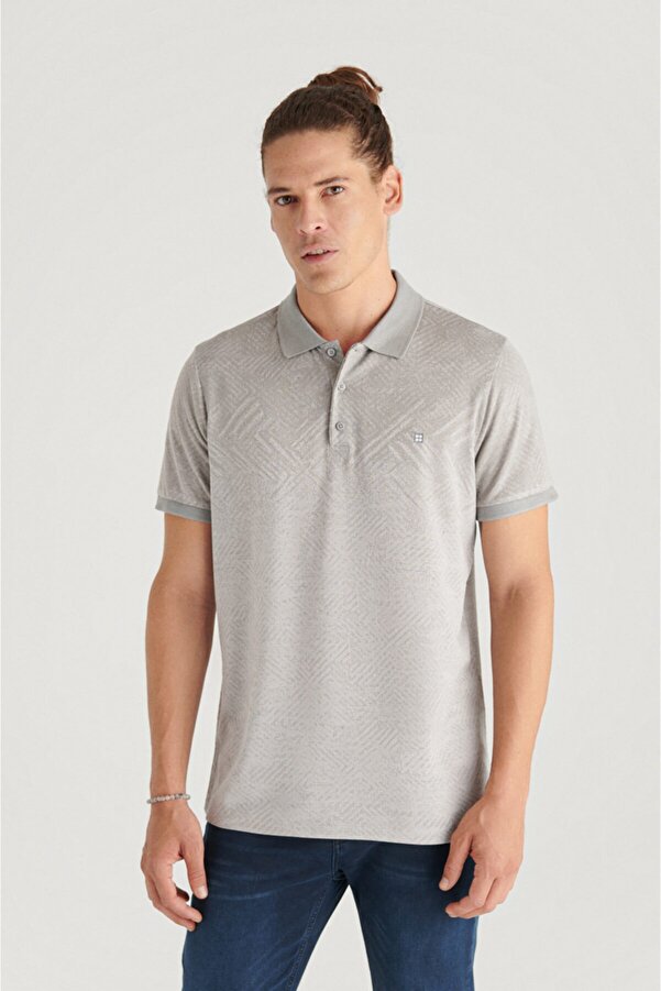 Avva Poloshirt - Grau - Slim Fit - Trendyol