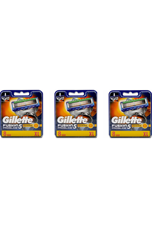 Gillette Fusion Proglide Power 8-Piece Spare Blade - X 3 Pieces ...