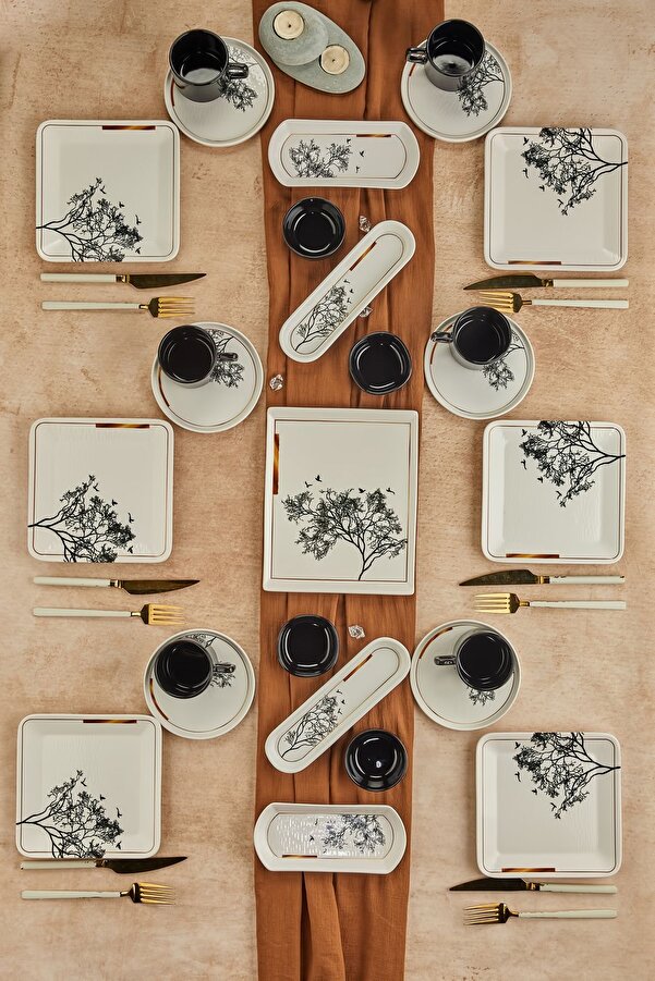 Erbaşlar Wishing Tree Luxury Breakfast Set for 6 People - 27 Pieces ...