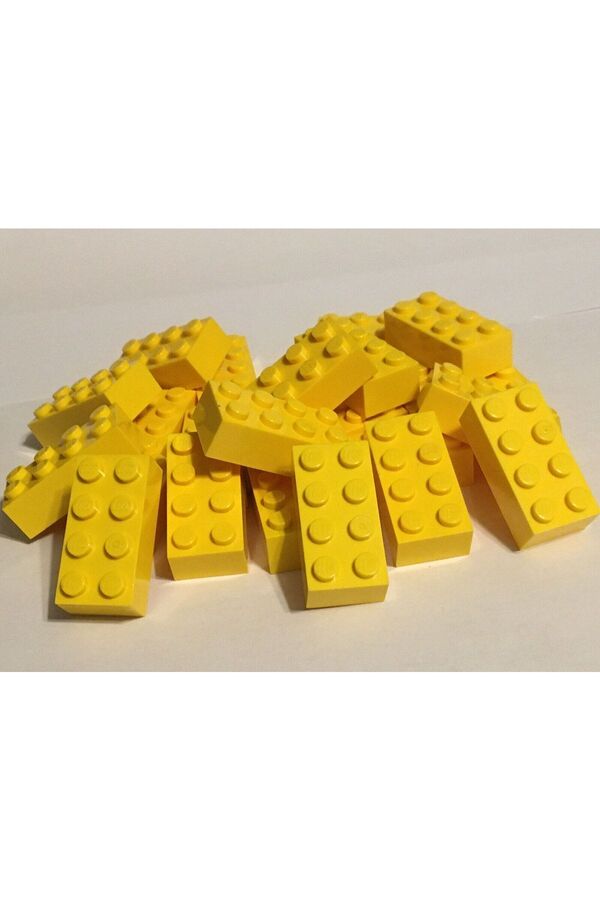 LEGO Yellow Brick Moc Custom Creator Brick - 2X4, 4 Pieces to Send ...