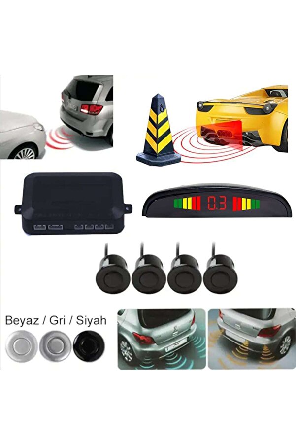 Techmaster Digital Display Vehicle Parking Sensor with Turkish Sound ...