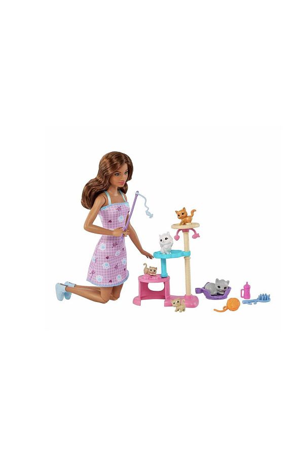 Barbie Barbie Cat Tree and Accessories Play Set Kittens Trendyol