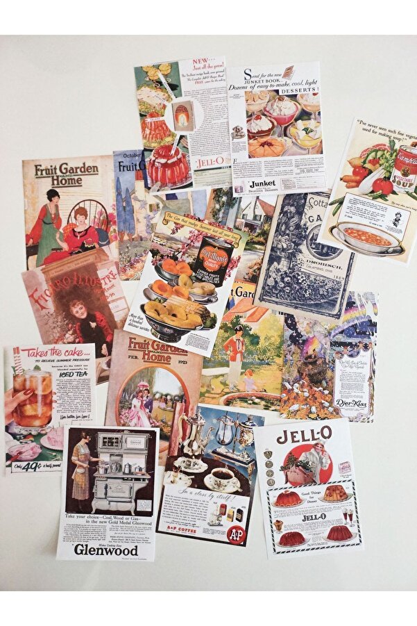 Scrapbook Vintage Nostalgic Paper Set - 6X10 cm Bullet Journal - Trendyol