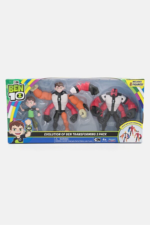 BEN10 Evolution of Ben Transforming Four Arms 3 Pack Action Figure ...
