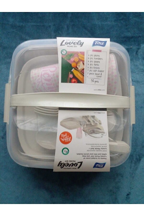 Titiz Brand 6 Person 32 Piece Picnic Set- Trendyol