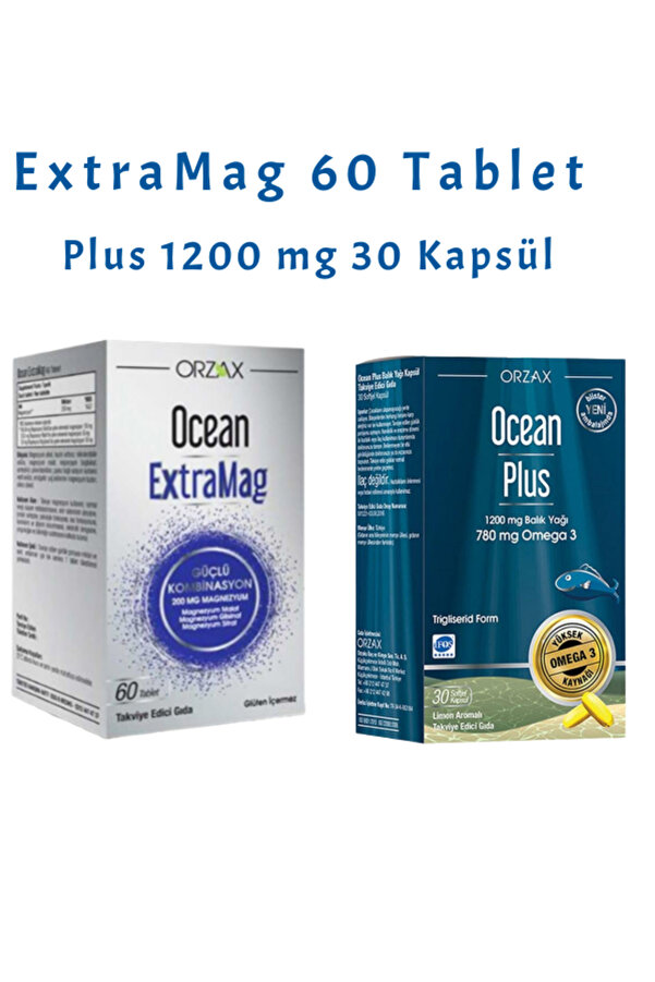 Ocean ExtraMag Triple Magnesium - 60 Capsules + Plus 1200 Mg 30 ...
