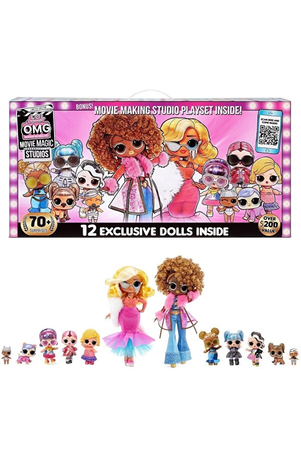 Lol Surprise Omg Movie Magic Studios 70+ Surprise, 12 Dolls, 4 Movie ...
