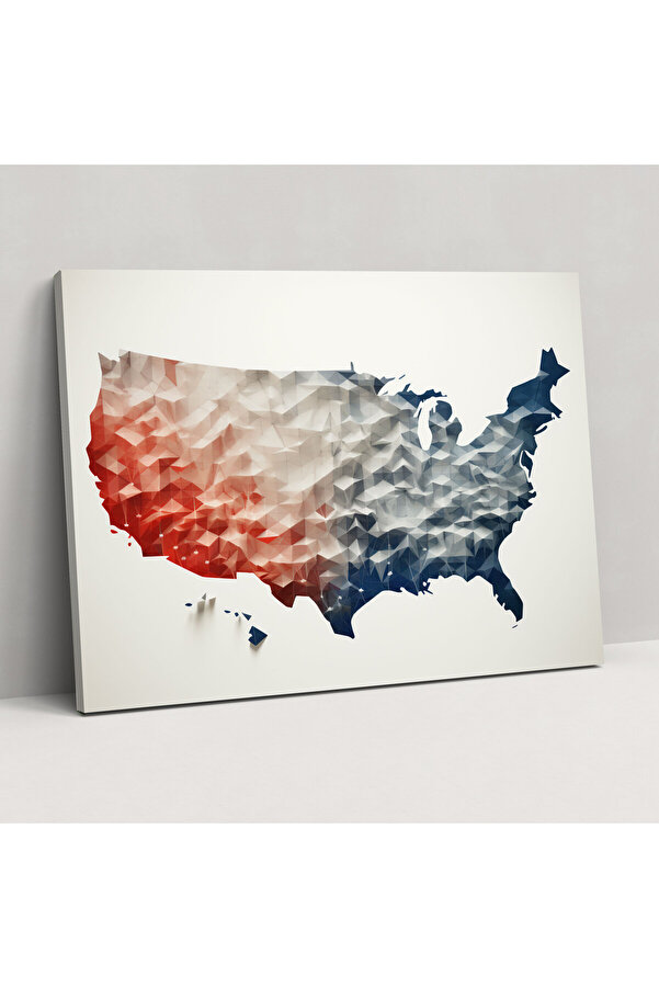 Paintedanarchy Map Of The United States Wall Art Modern - Trendyol