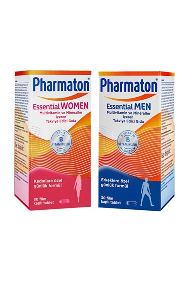 Pharmaton Essential Men 30 Capsules + Essential Women 30 Capsules- Trendyol