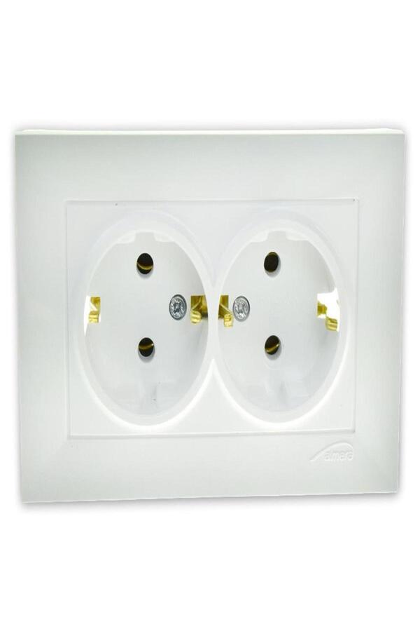 Sopages White Grounded Socket Double - Western - Trendyol