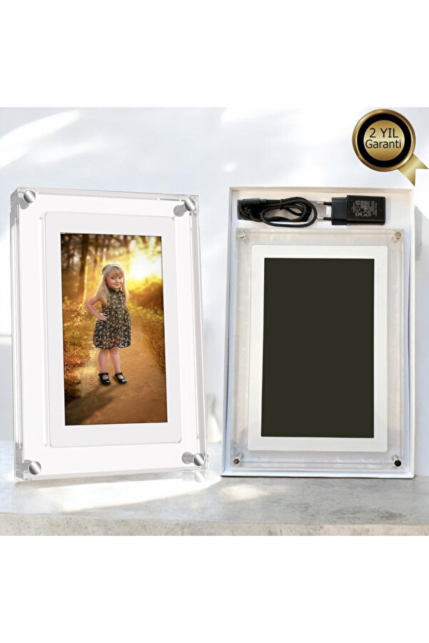UCUZTEKNO 7 Inch Digital Frame - Transparent and Elegant Design - Trendyol